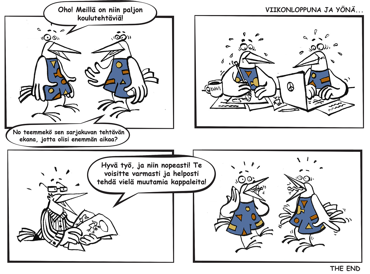 Sarjakuva: Lisätehtävä